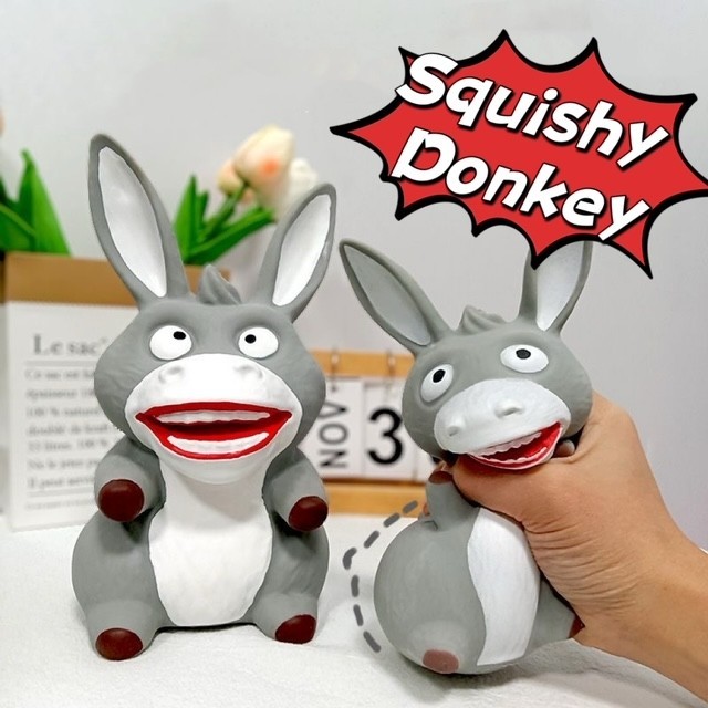 Jual Mainan Squishy Donkey Keledai Remasan Boneka Lucu Squisi Isi Pasir ...