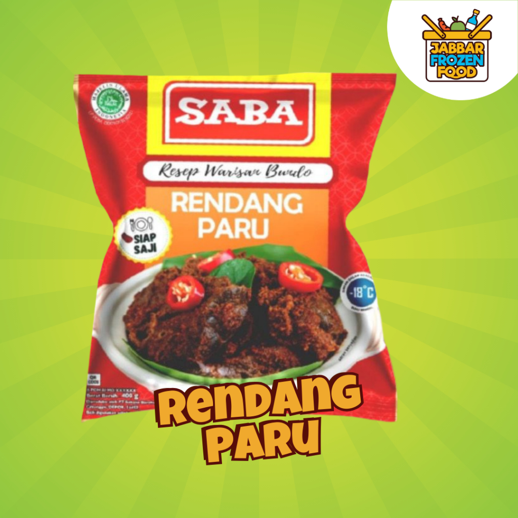 Jual Rendang Paru SABA Frozen 350gr khas Padang | Shopee Indonesia