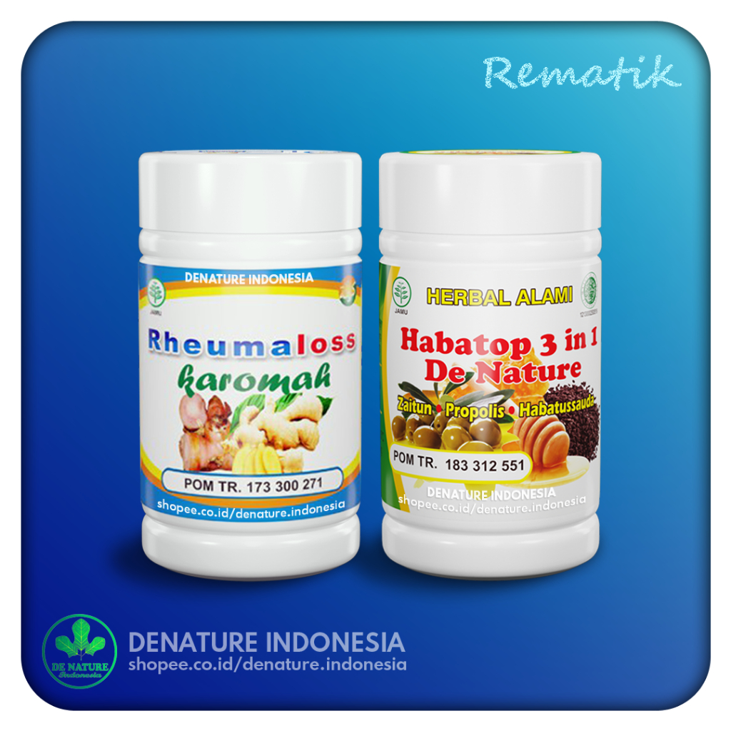 Jual RHEUMALOSS HABATOP De Nature Obat Herbal Rematik Pegal Linu Nyeri ...