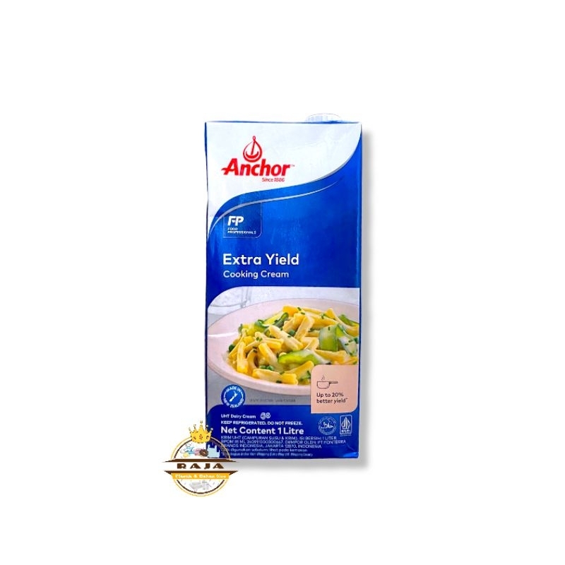 Jual Extra Yield Cooking Cream Anchor 1 Liter - Cooking Cream Halal ...