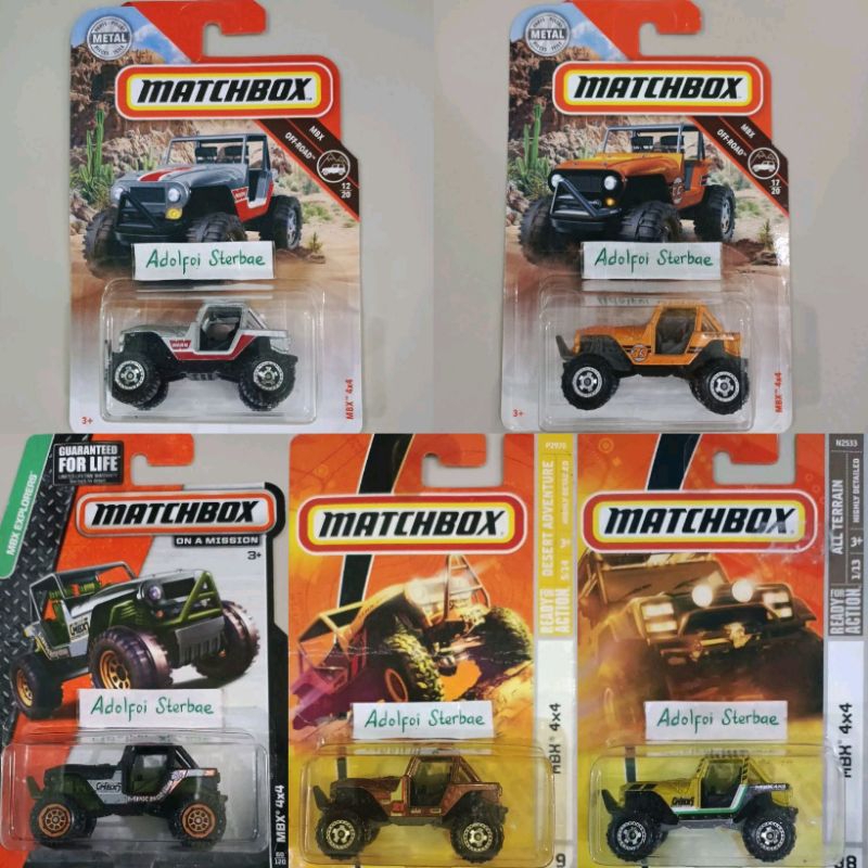 Jual matchbox mbx 4x4 mbx off road ready for action desert adventure ...