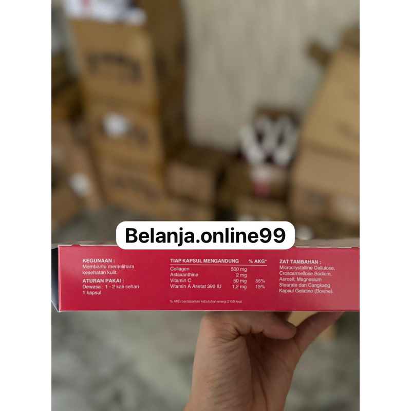 Jual PROMO0 HEMAT COLMISTIN suplemen Astaxanthin dan Collagen 500mg per ...