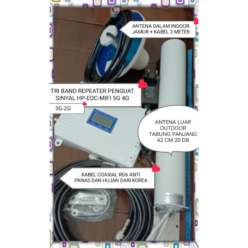 Jual PENGUAT SIYAL H P MODEM WIFI MIFI REPEATER JARINGAN LTE TRIBAND 900 1800 2100 DI KAPAL LAUT ...