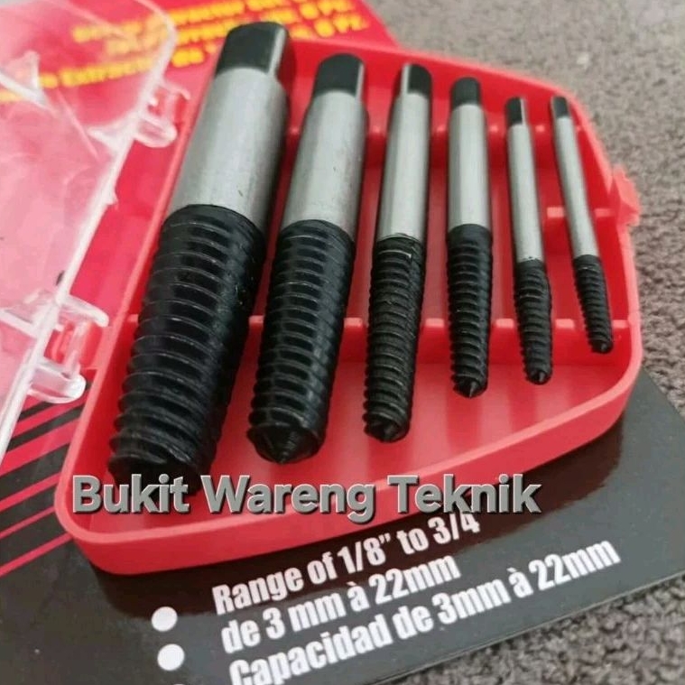 Jual SANDS Alat Pembuka Baud Rusak Set 6 Pcs Pipa Scrup Pembuka Baut ...