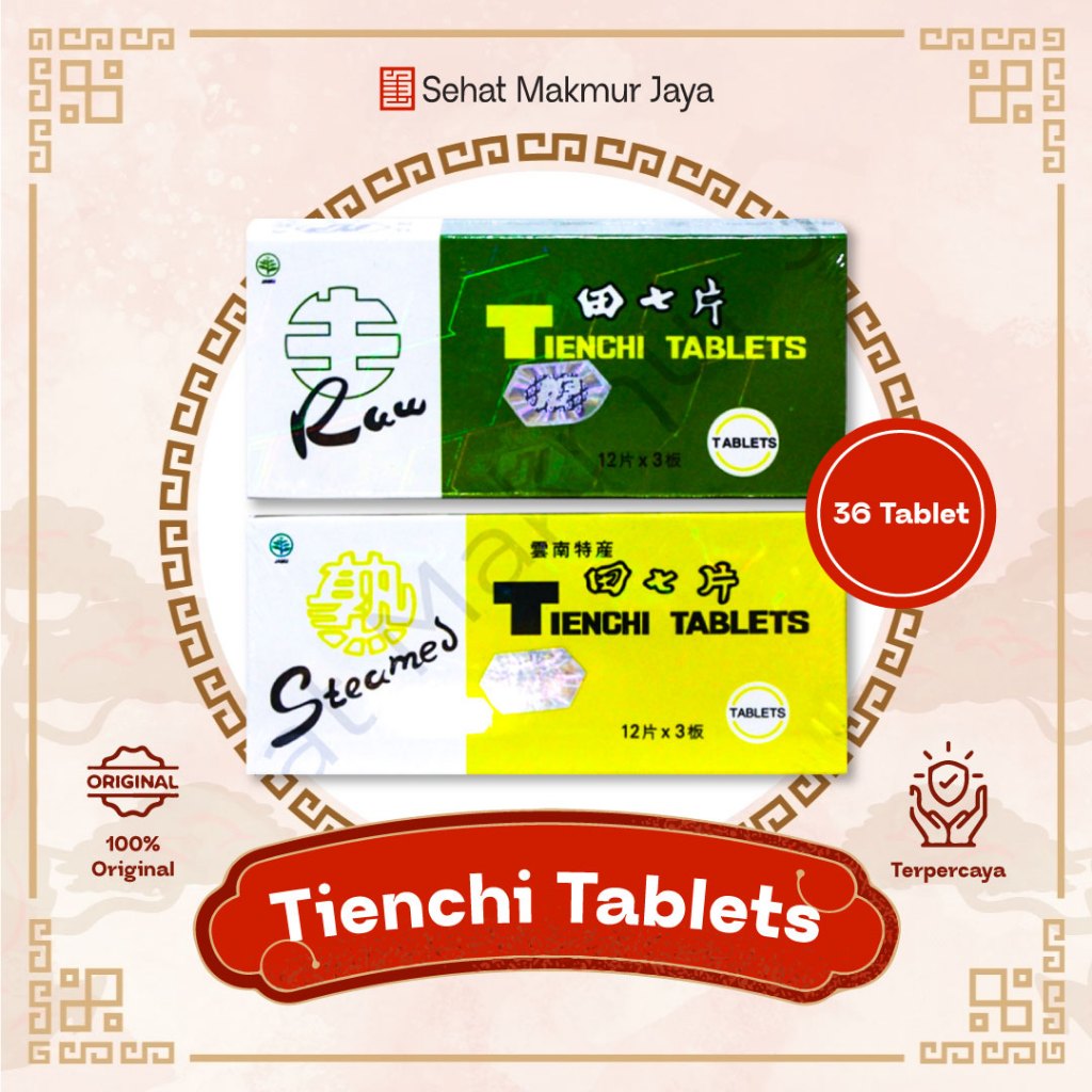 Jual Tienchi Tablets Raw / Steamed - Isi 36 Tablets | Shopee Indonesia