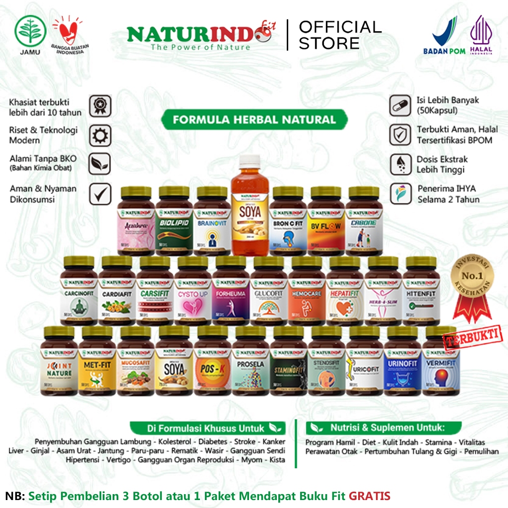 Jual NATURINDO FIT - Obat Herbal Untuk Menyembuhkan Segala Jenis ...