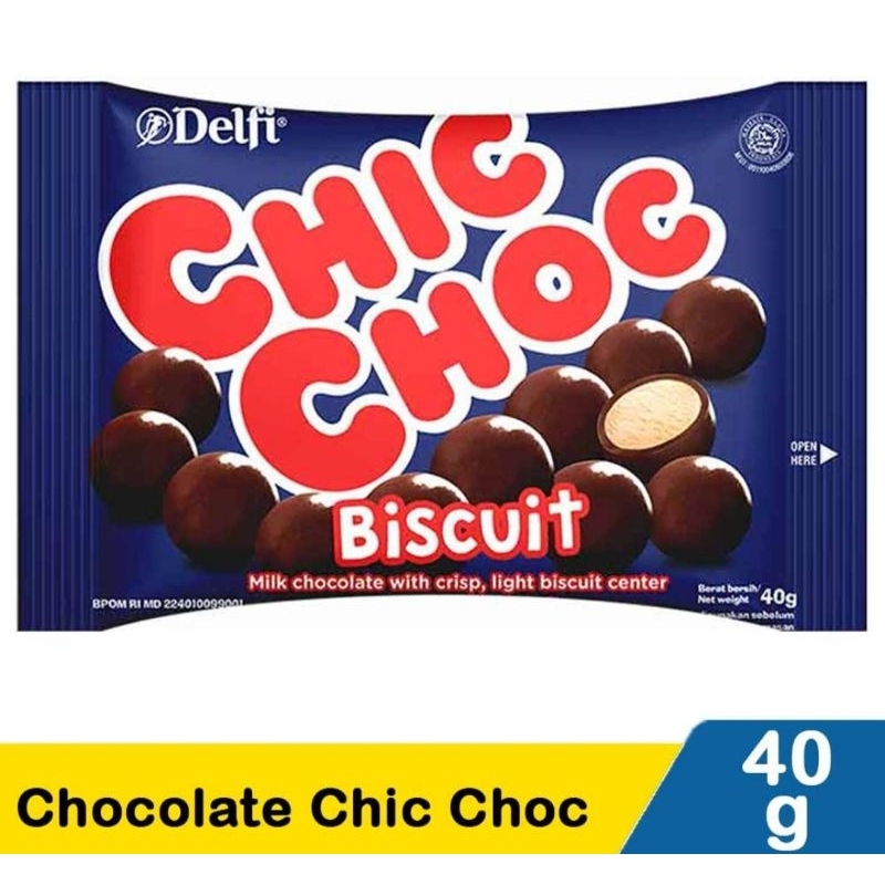 Jual Delfi Chic Choc Biskuit Cokelat 40g x 2pcs | Shopee Indonesia