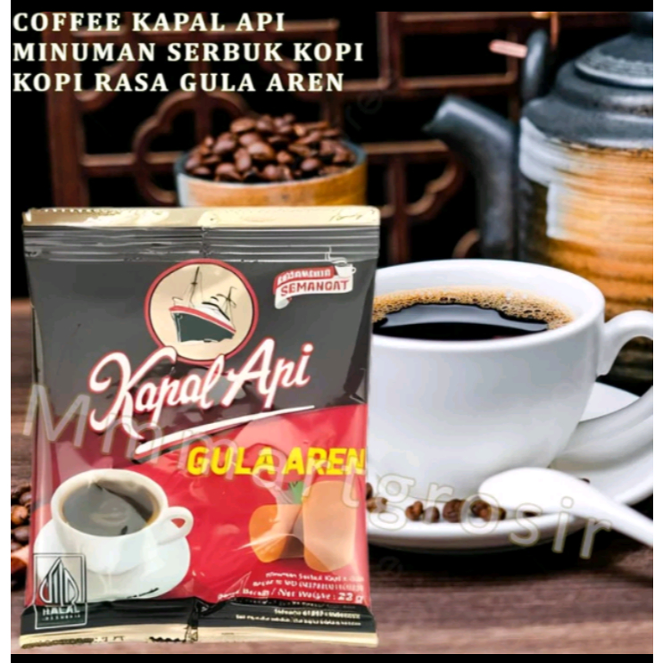 Jual kopi kapal api gula aren renceng isi 10 pcs x 23gr | Shopee Indonesia