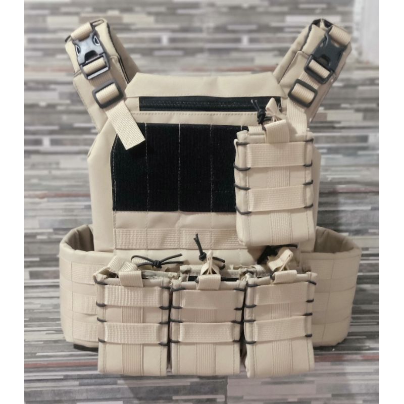 Jual ROMPI ANGIN TACTICAL WARNA KREM/BODY VEST TACTICAL KREM | Shopee ...