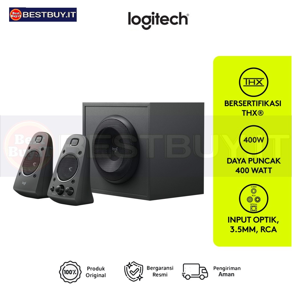 Jual Logitech Z625 SPEAKER SYSTEM WITH SUBWOOFER AND OPTICAL INPUT | Shopee Indonesia