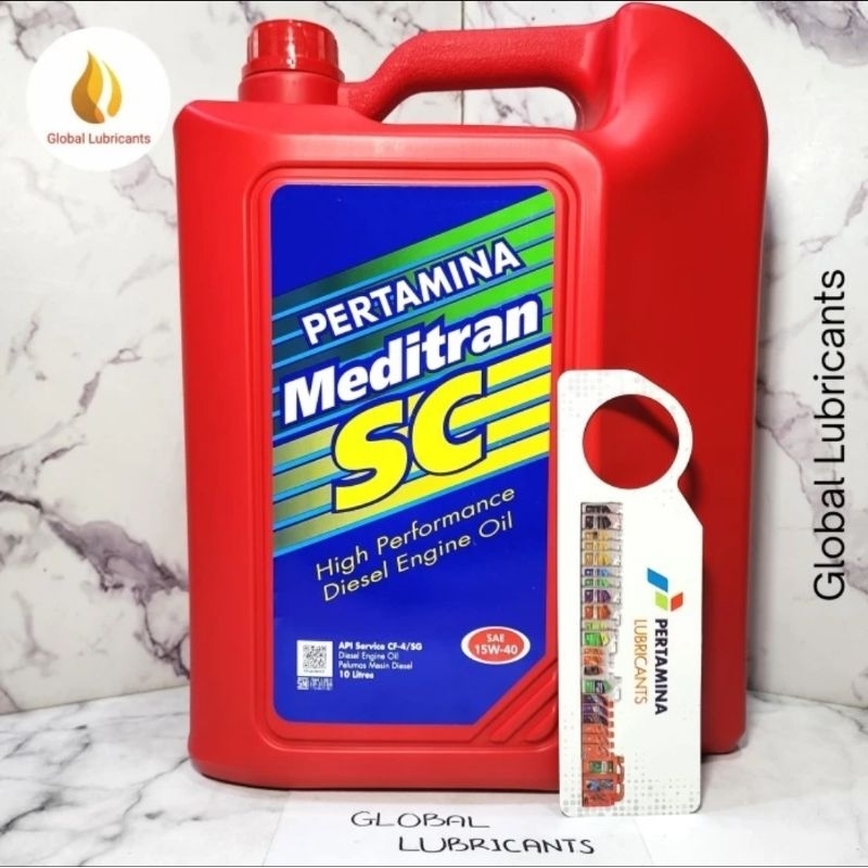 Jual Pertamina Meditran SC 15W-40 10 Liter (Oli Mesin Diesel/ Solar ...