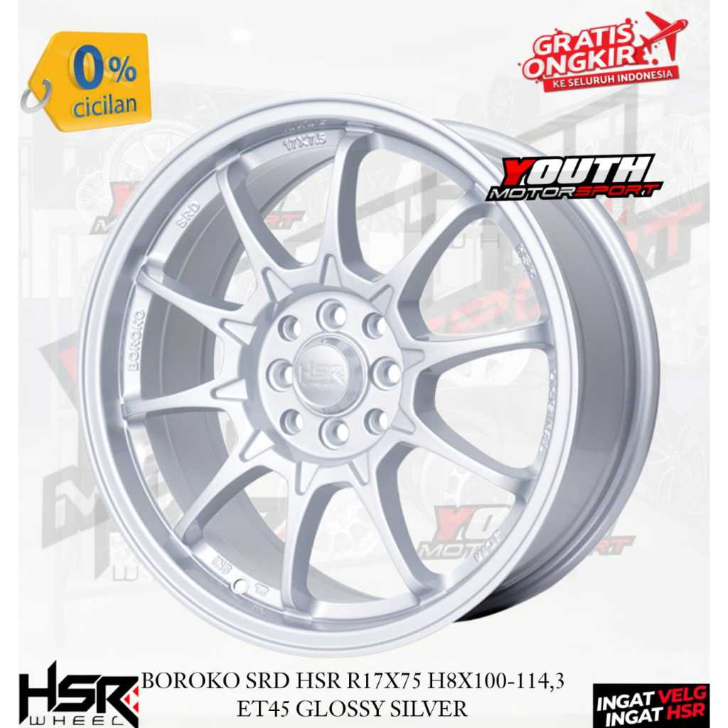 Jual VELG R17 ORIGINAL HSR COCOK UNTUK MAZDA2,JAZZ,YARIS,BALENO,SWIFT ...