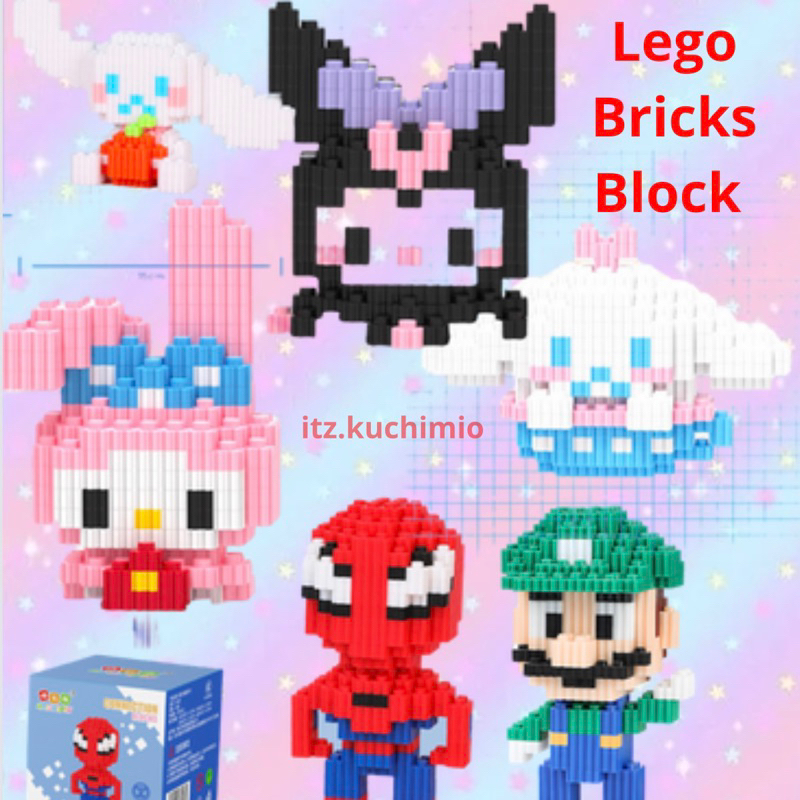 Jual Bricks mainan anak blok lego brick blocks Sanrio Cinnamoroll ...