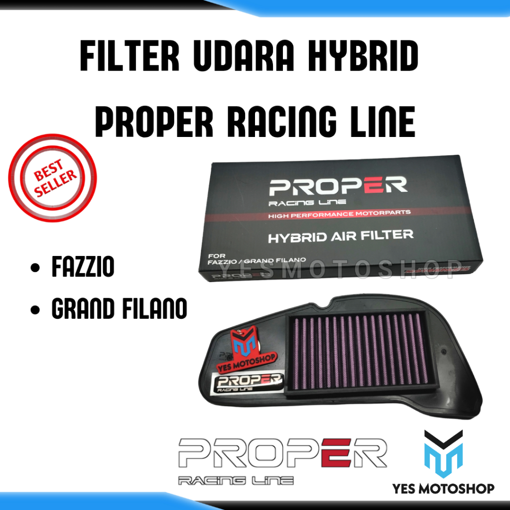 Jual AIR FILTER UDARA PROPER RACING LINE YAMAHA FAZZIO GRAND FILANO 100 ...