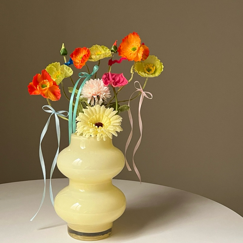 Jual Vas Bunga Kaca Tebal Unik Estetik Unique Aesthetic Flower Vase ...