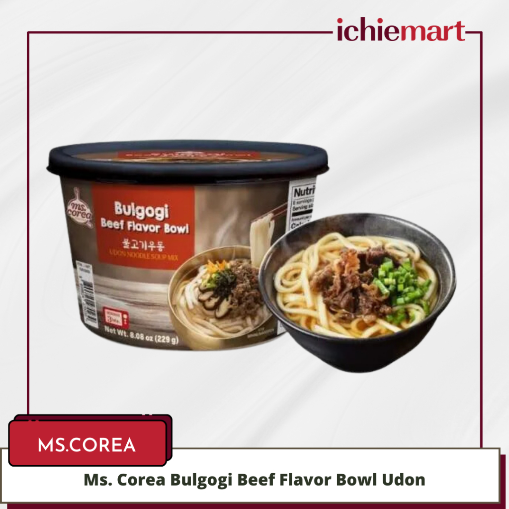 Jual Ms.Corea Bulgogi Beef Flavour Udon Bowl 229 Gr | Shopee Indonesia