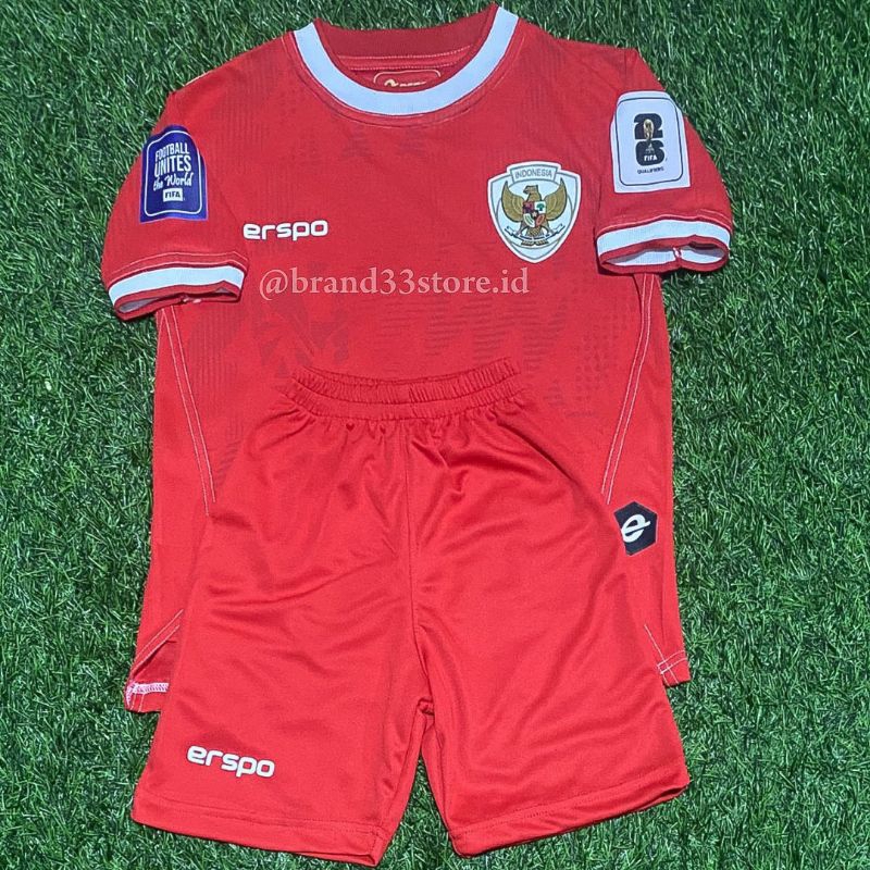 Jual Jersey Timnas Anak 2024 Home Fullpatch Piala Dunia Setelan Baju Bola Anak | Shopee Indonesia