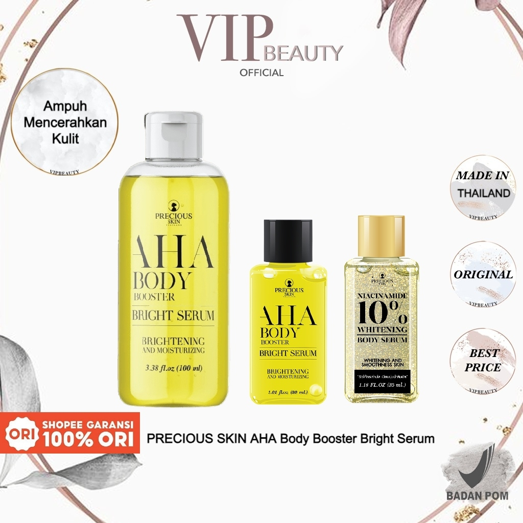 Jual PRECIOUS SKIN AHA Body Booster Bright Serum 30ml / Niacinamide 10% ...