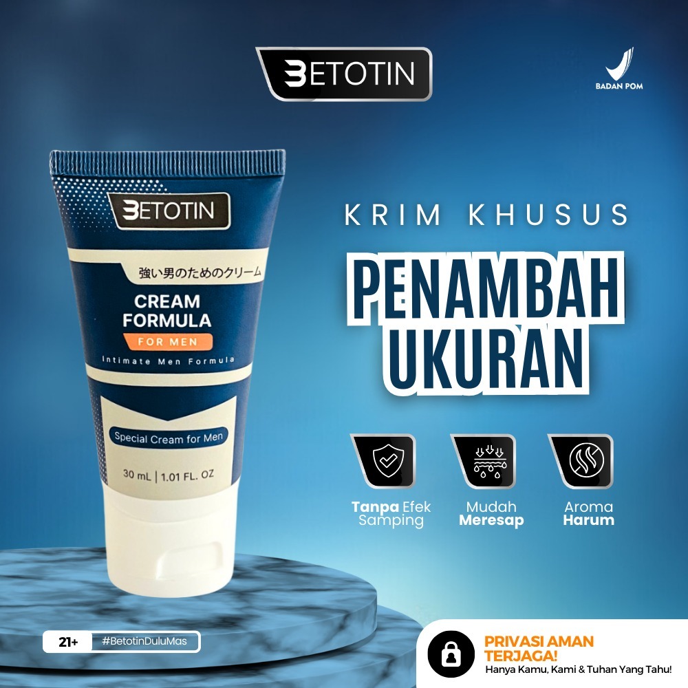 Jual CREAM BETOTIN For Men 100% ORIGINAL BPOM Krim Penambah Ukuran ...