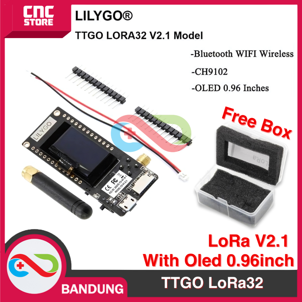 Jual LILYGO TTGO LoRa32 LoRa V2.1 915MHz 433MHz ESP32 OLED 0.96 WIFI ...