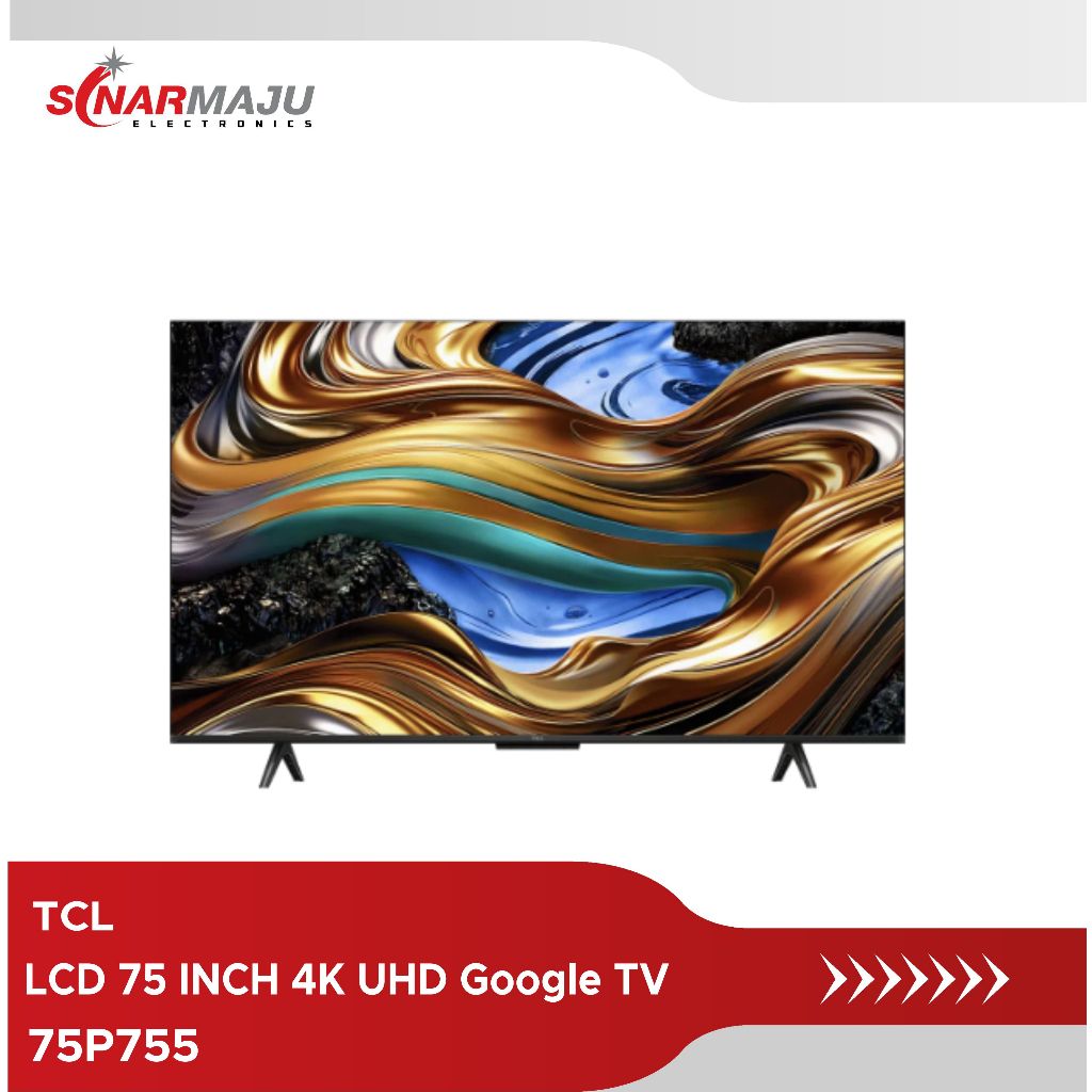 Jual LED TV 75 INCH TCL 4K GOOGLE TV 75P755 | Shopee Indonesia