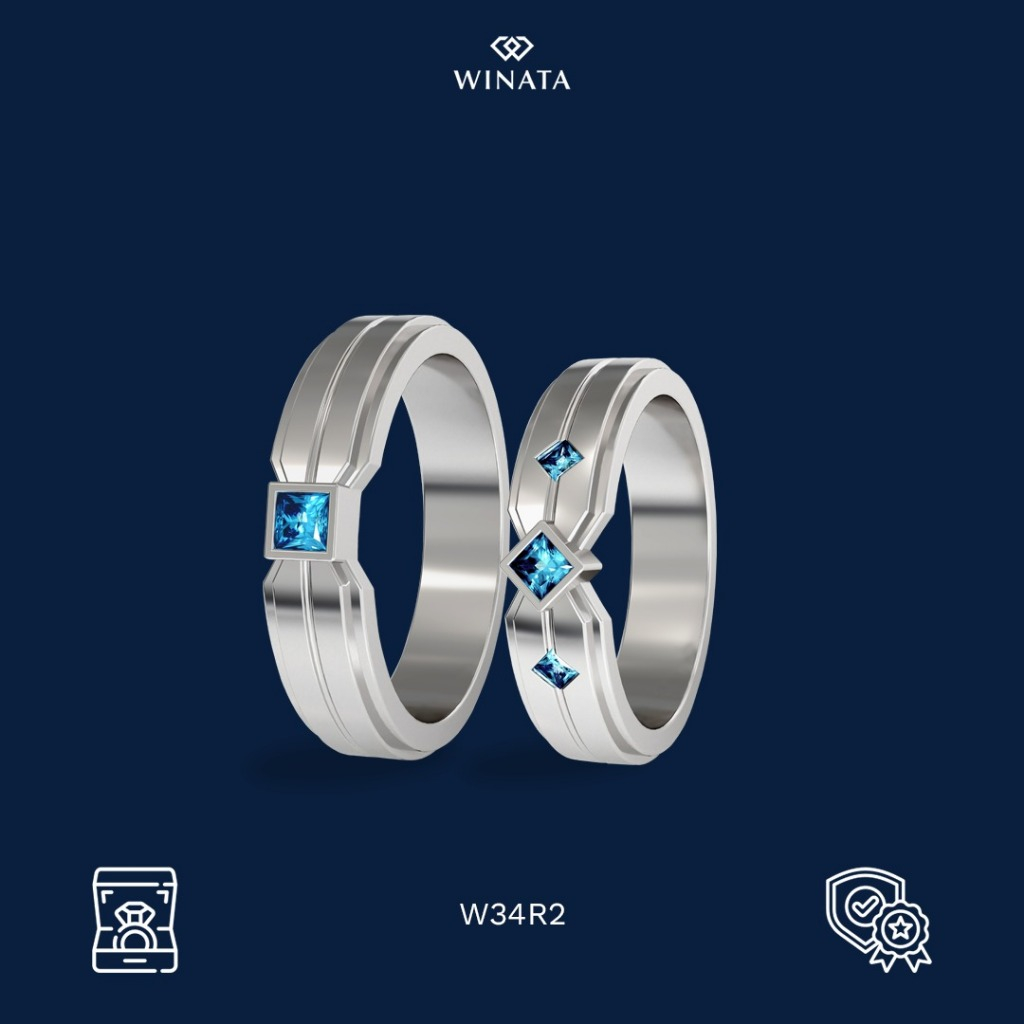 Jual Winata Jewelry - Cincin Kawin Tunangan Couple Perak | Shopee Indonesia