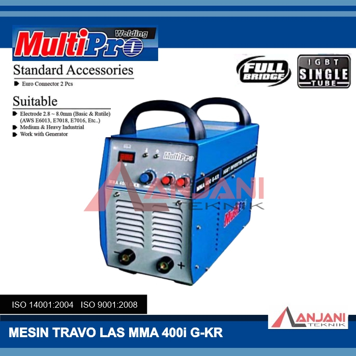 Jual MULTIPRO MMA 400 i G-KR MESIN TRAVO LAS LISTRIK DC IGBT INVERTER ...