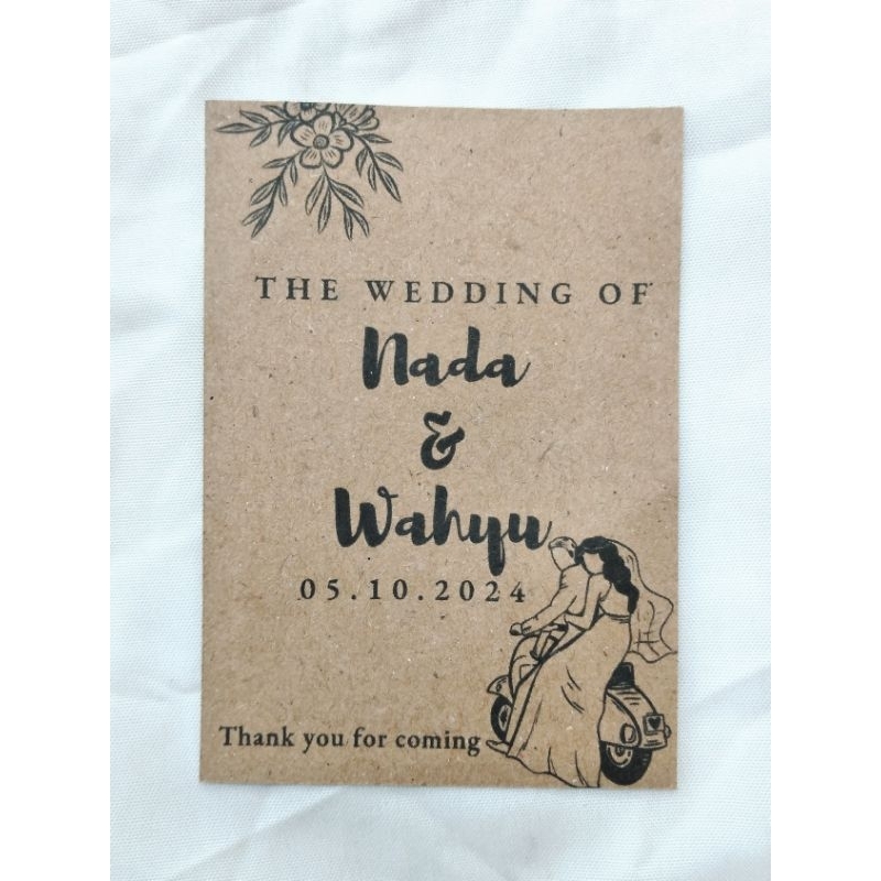 Jual Custom Simple Mini Notebook Wedding |Birthday Souvenir | Souvenir ...