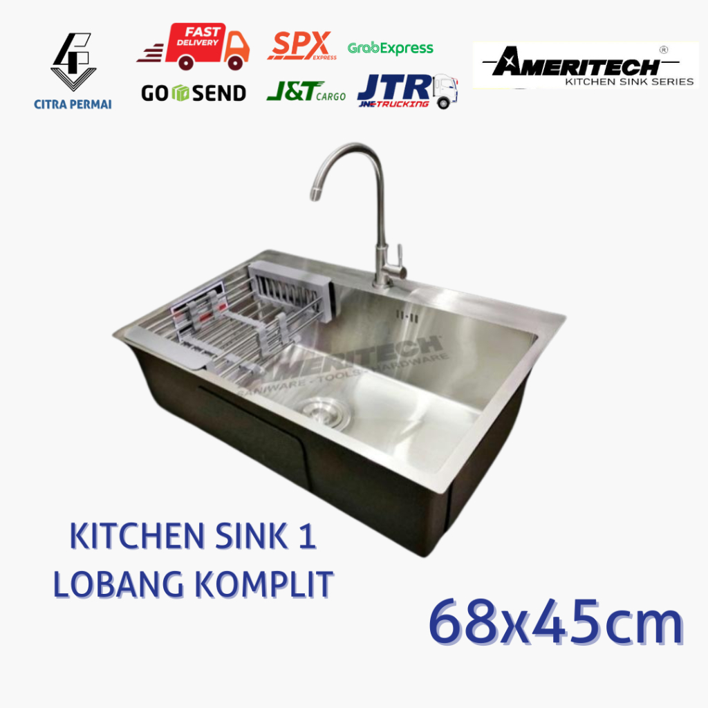Jual KITCHEN SINK BCP CUCI PIRING AMERITECH SILVER SATIN STAINLESS ...