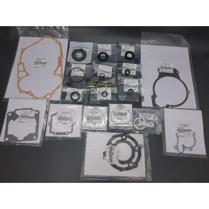 Jual PAKET BELAH MESIN NINJA RR OLD ZX 150 KRR CBU PAKING FULL SET DAN SEAL MESIN FULL SET BLOK ...
