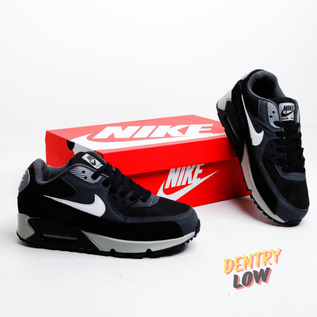 Jual Sepatu Nike Air Max 90 Black Wolf Grey BNIB | Shopee Indonesia