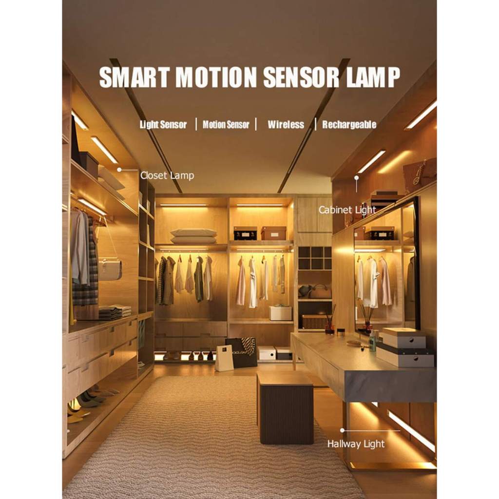 Jual Lighthundred 10/20/30/50CM Lampu Sensor Gerak Magnetic Motion ...