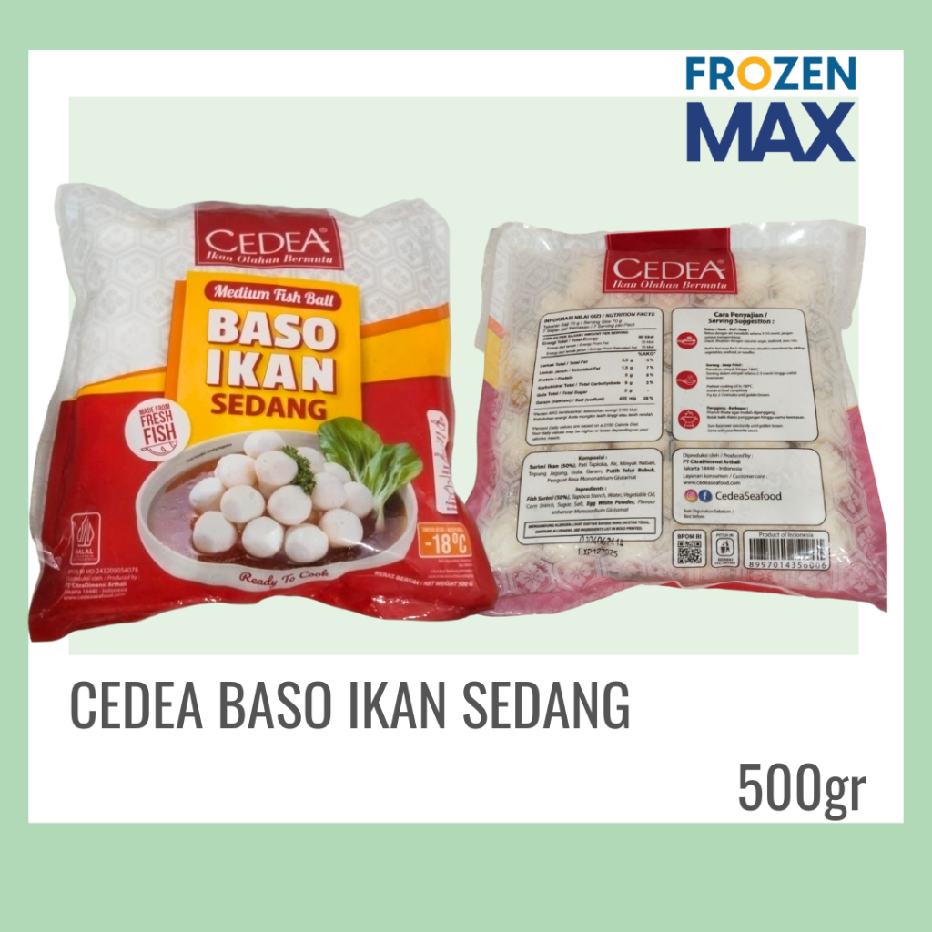 Jual Cedea Baso Ikan Sedang Bakso ikan 500gr | Shopee Indonesia