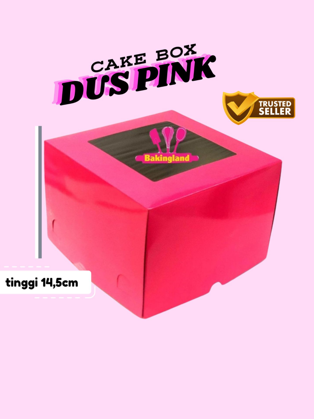 Jual Dus cake PINK 28 x 28cm tinggi 15cm box kue | Shopee Indonesia