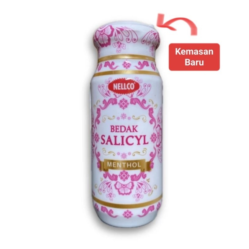 Jual Bedak Salicyl Nellco MENTHOL 60gr - Botol PINK (KEMASAN BARU ...