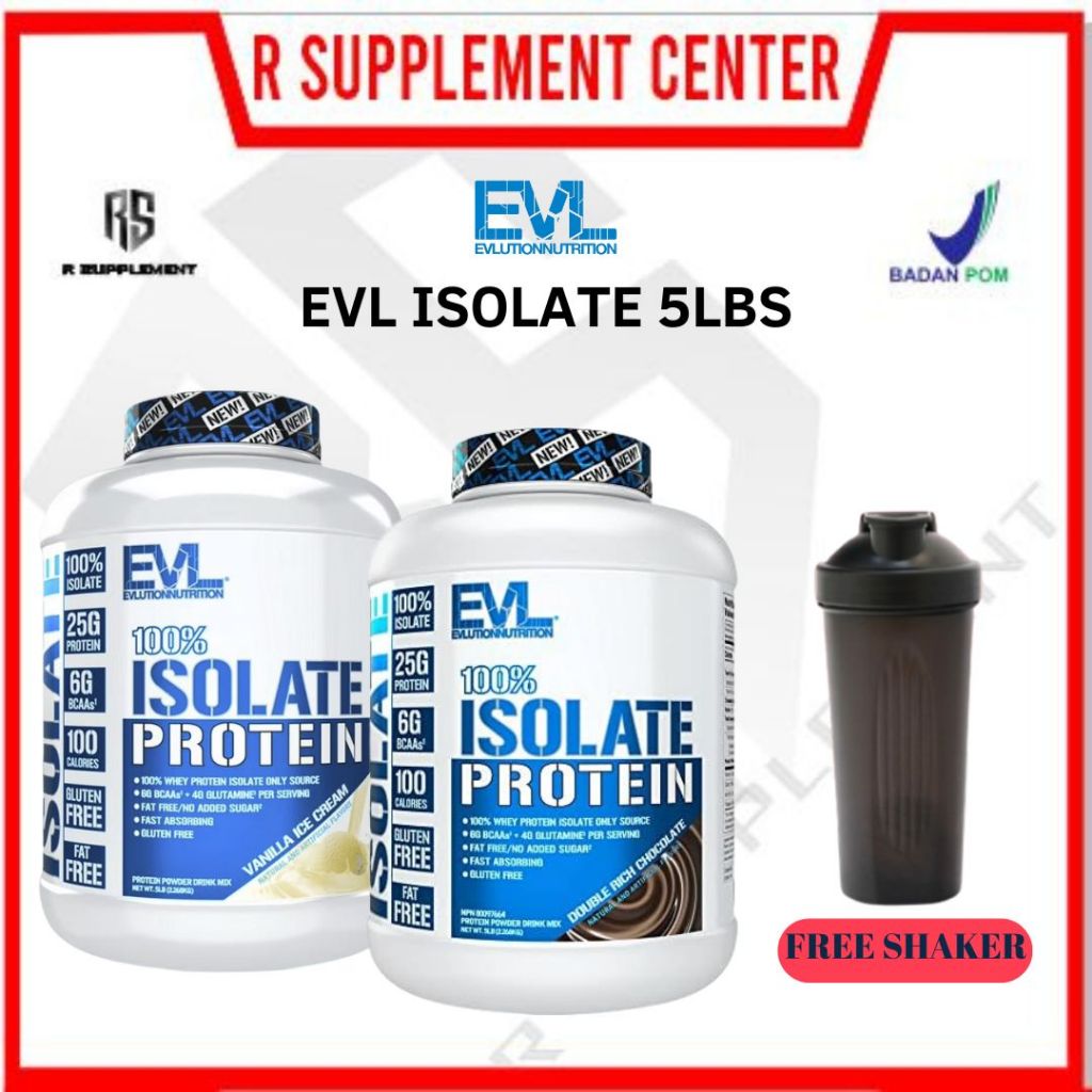 Jual EVL Isolate 100% 5 lbs whey protein isolate bukan iso 100 | Shopee ...