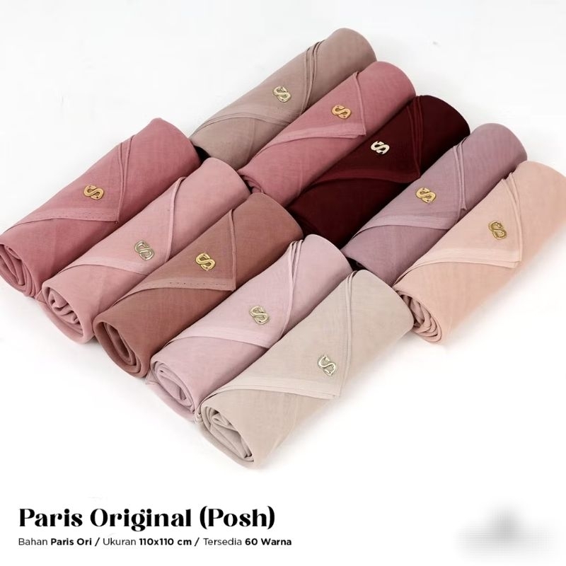 Jual HIJAB Paris Basic Japan dan Hijab Paris Ori (POLOS) uk. 110x110cm ...