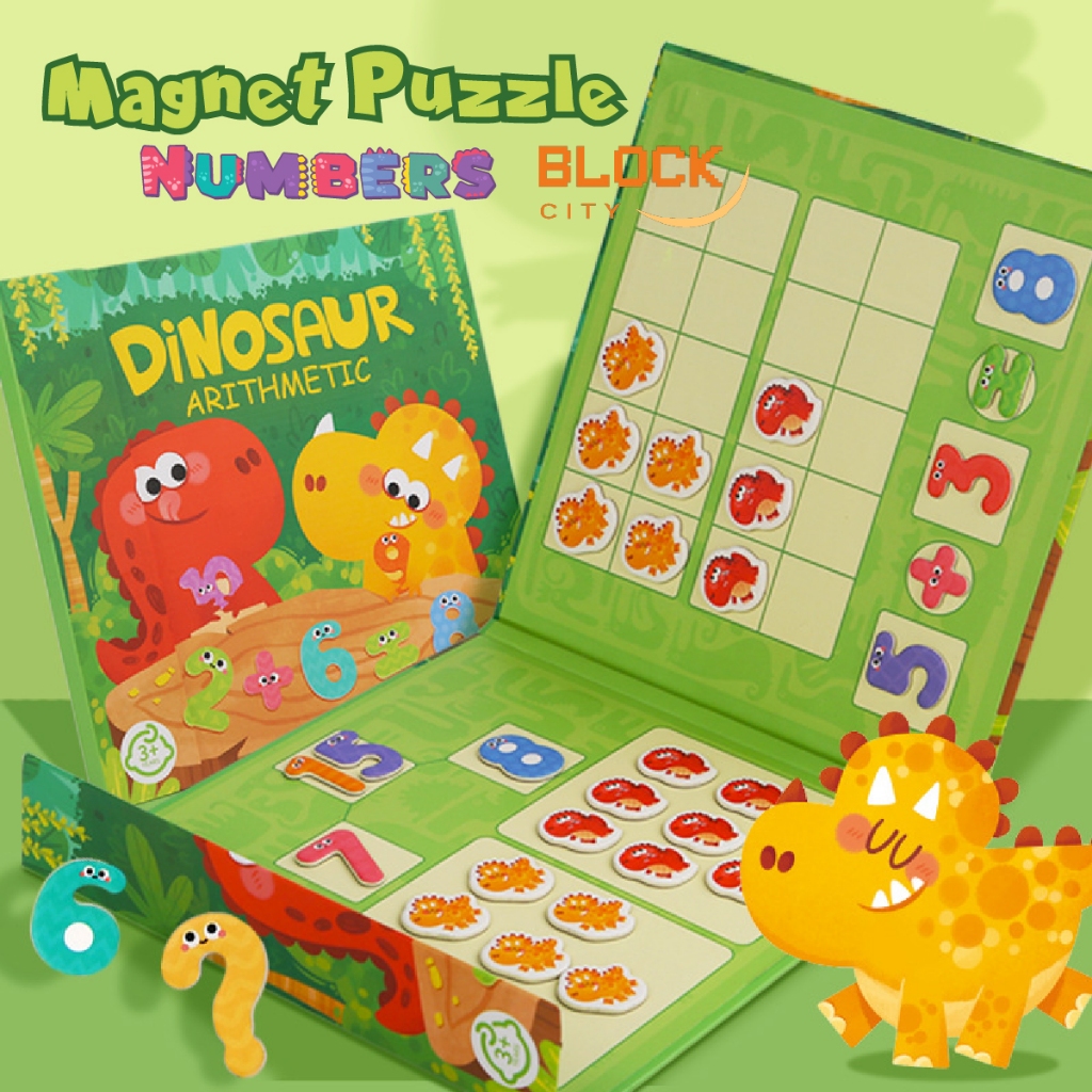 Jual Magnet Matching Angka 1-20 & Huruf A-Z puzzle 3 in 1 Buku 3D ...