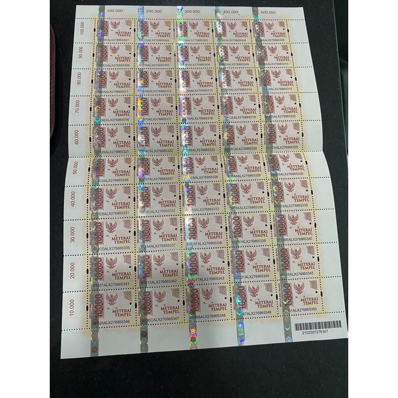 Jual MATERAI 10,000 POS INDONESIA | Shopee Indonesia