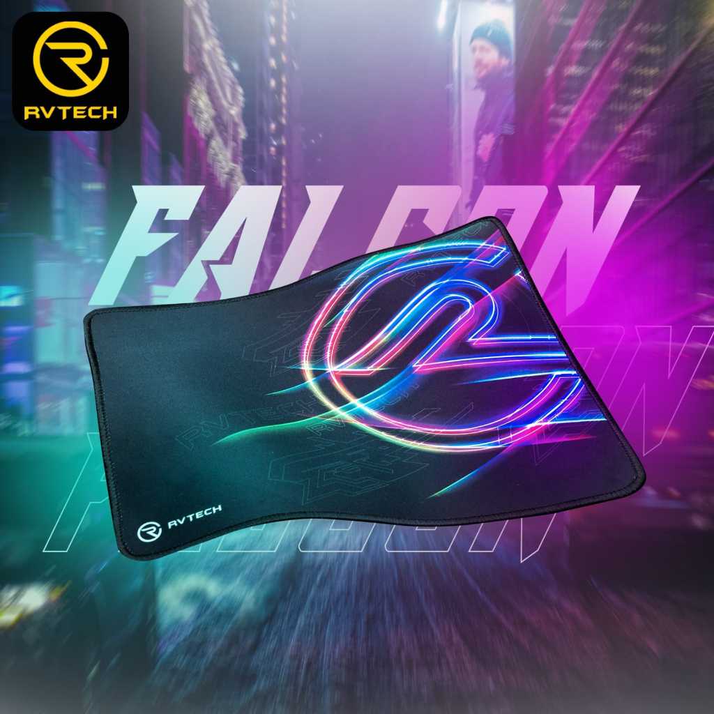 Jual Mouse Pad Gaming RVTECH FALCON MousePad Game Medium Speed Edition ...