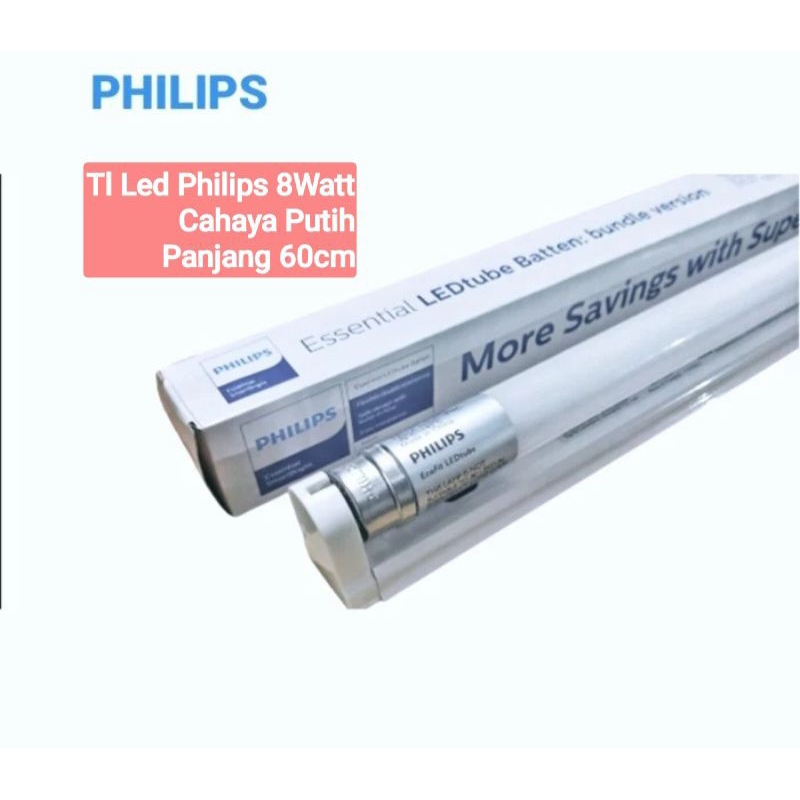 Jual Lampu TL Led T8 Philips 8Watt BN015C 60cm Cahaya Putih | Shopee ...