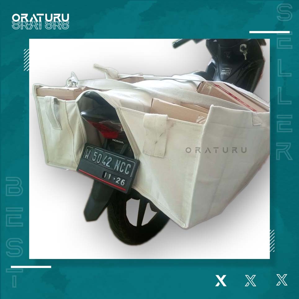 Jual Tas Kurir JUMBO SUPER TEBAL Kain Dilengkapi Tali / Tas Ronjot ...
