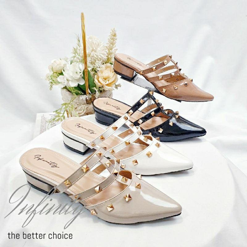 Jual sandal heels mules hak 3cm jn_205 / Sepatu Hak Kotak | Shopee ...