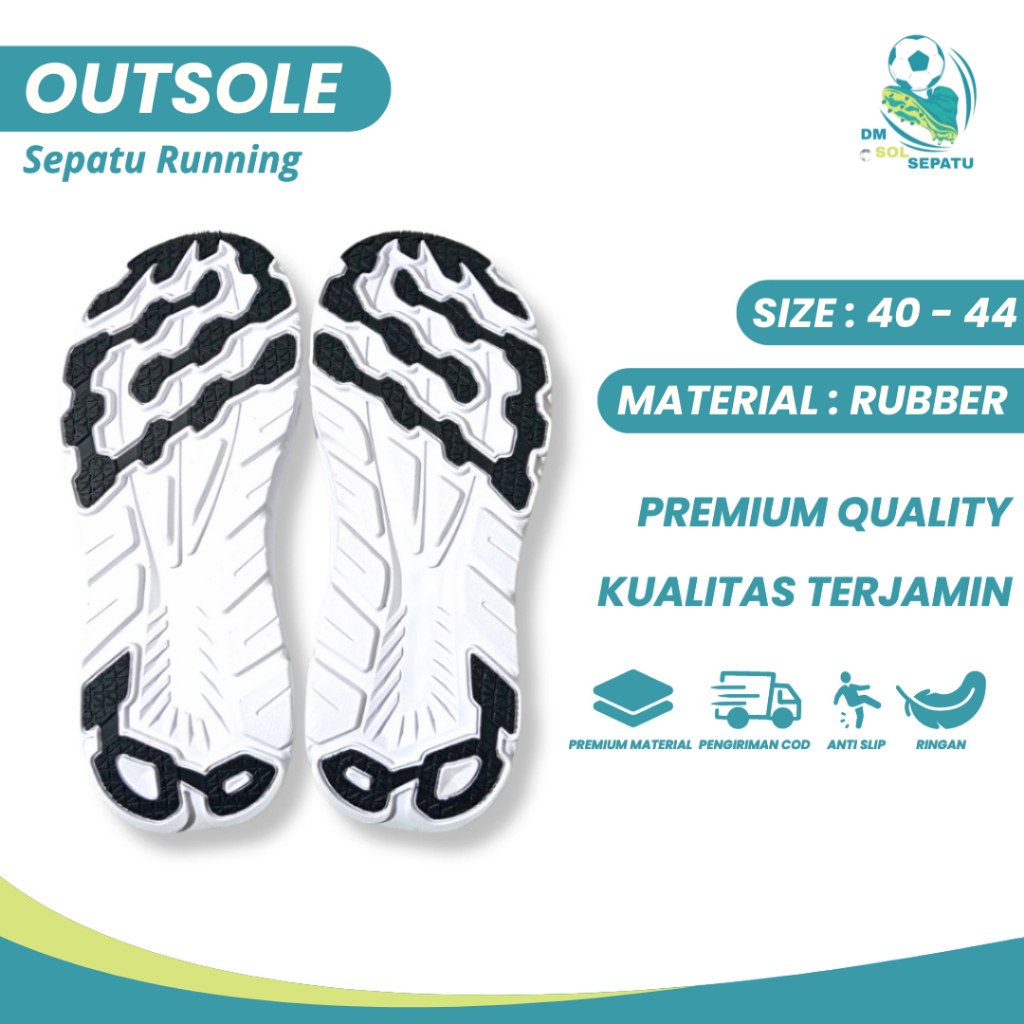 Jual Outsole Sepatu Running Rubber Outsol Sepatu Universal - Fashion ...