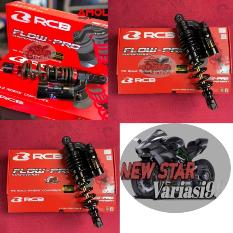 Jual SHOCKBREAKER Tabung Belakang RCB Flow Pro UK 325mm Vario 125/150 ...