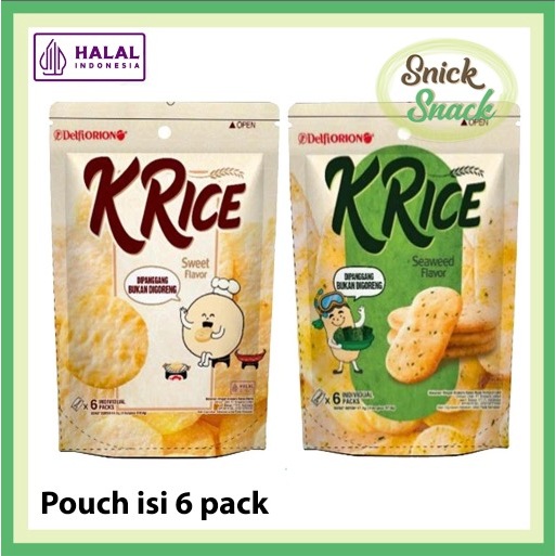 Jual K Rice Crackers Seaweed Sweet Krice Keripik Beras Manis dan Rasa ...
