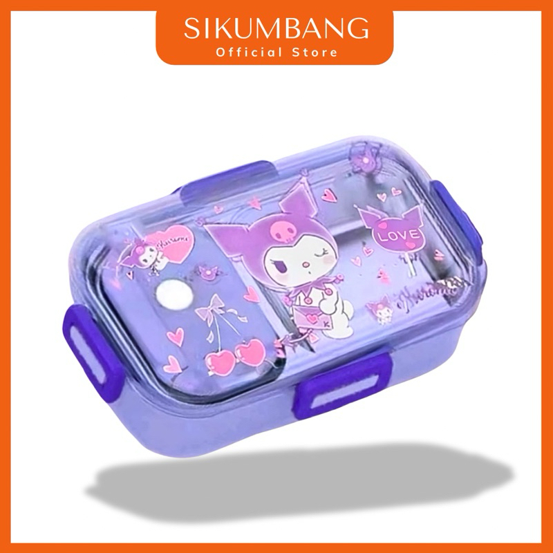 Jual SIKUMBANG Lunch Box Stainless 304 Sanrio SN2553 Kapasitas 700 ml 2 Sekat Kuromi Melodi ...