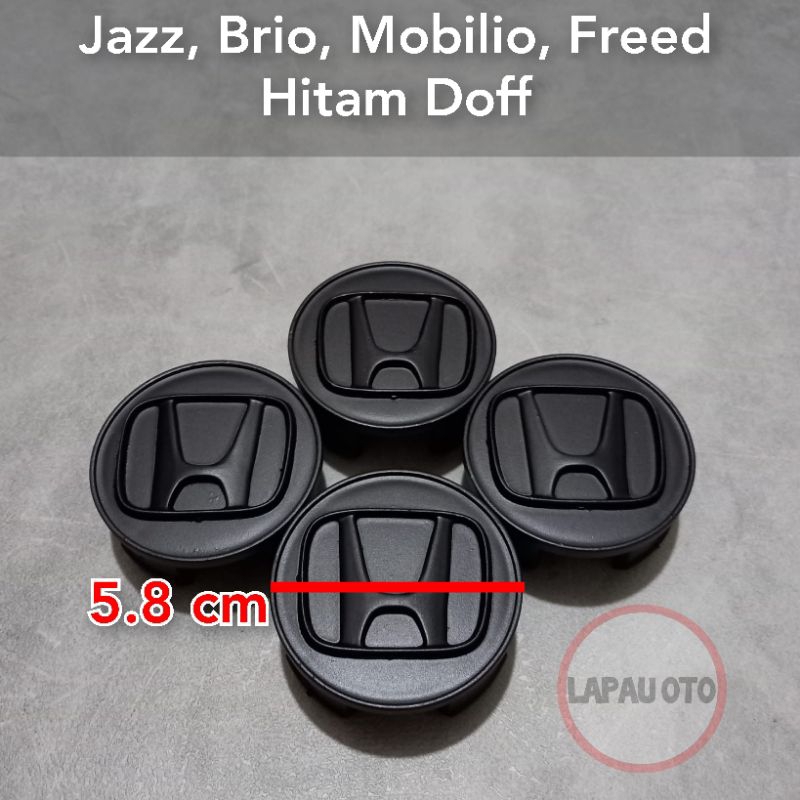 Jual dop roda tutup velg honda jazz brio mobilio freed diameter 5,8 cm ...