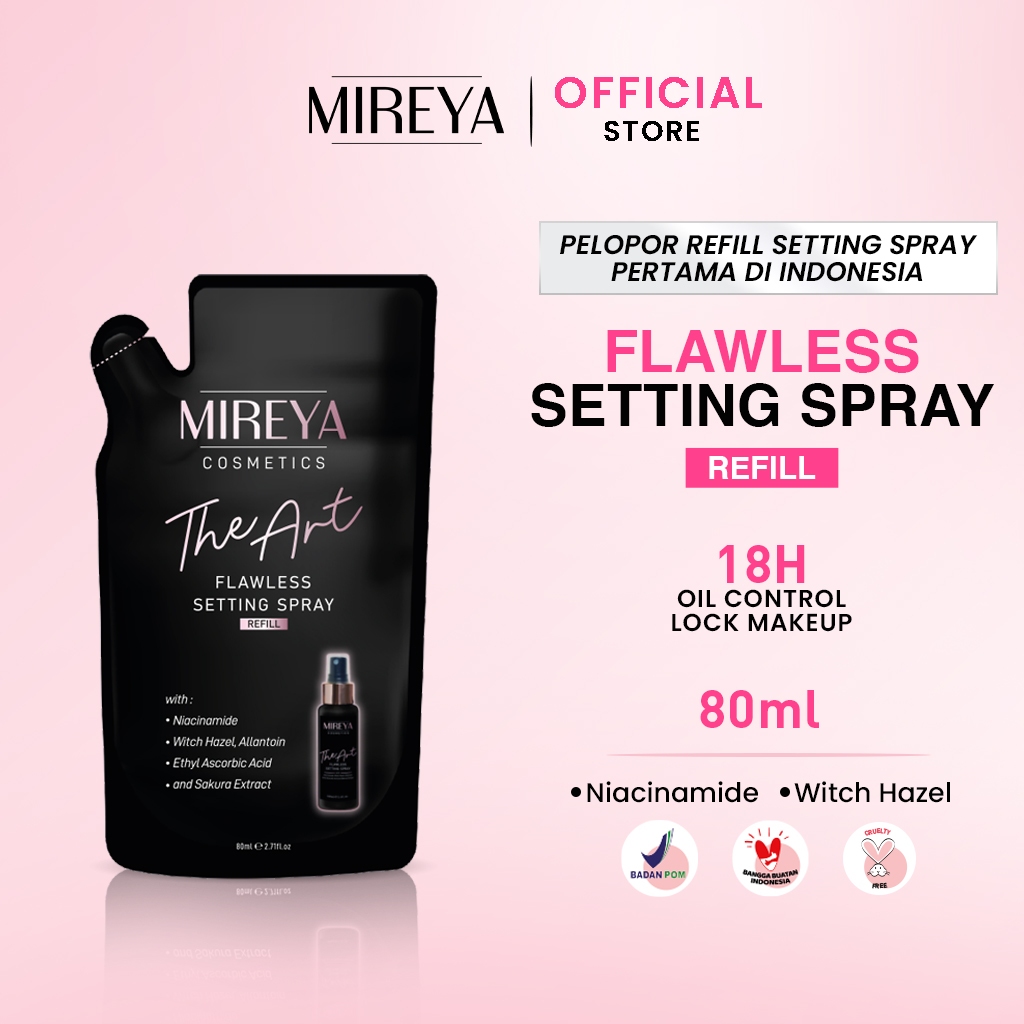 Jual Refill Mireya The Art Flawless Setting Spray 80ml - Mireya Setting ...