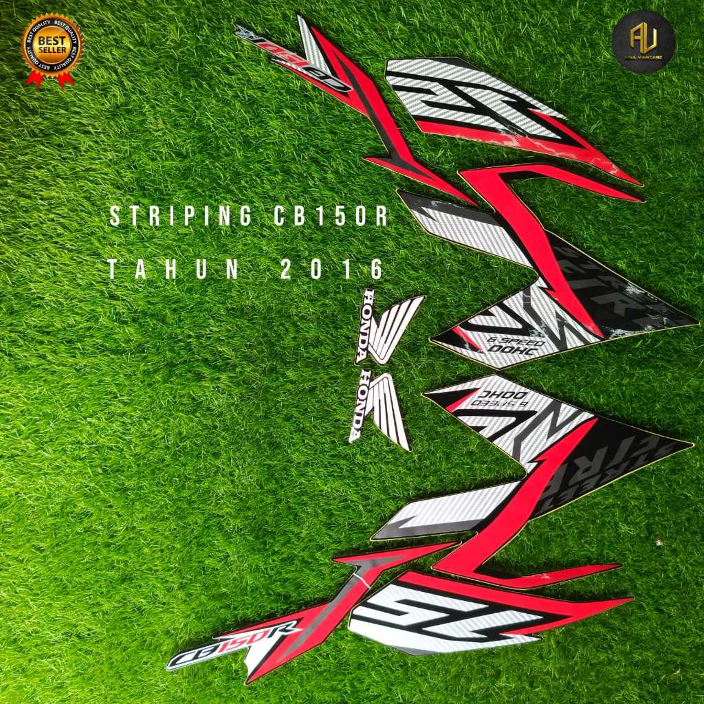 Jual Striping Sticker Motor Honda CBR CB150r 2016 2017 MERAH PUTIH ...